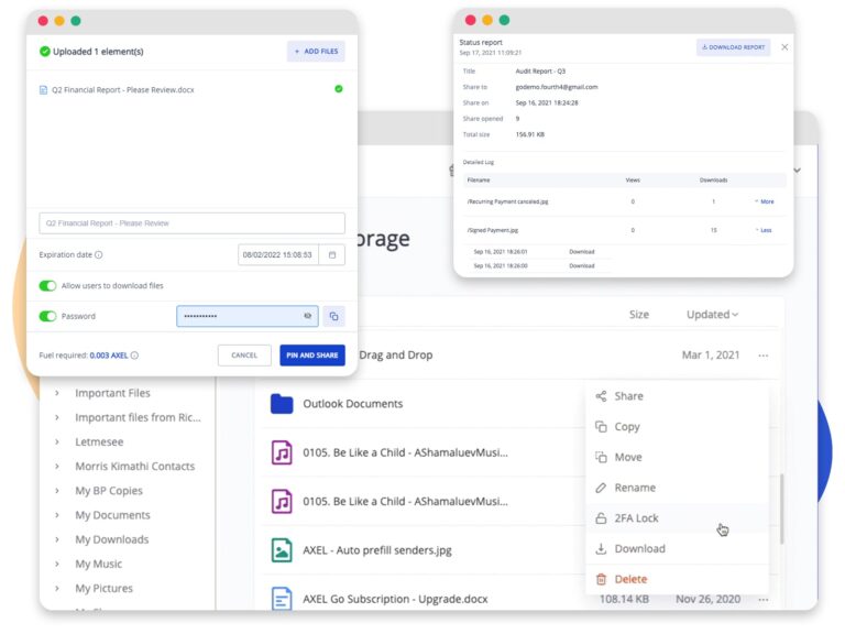 Axel Go - Secure File Sharing, Document Management & Cloud Storage
